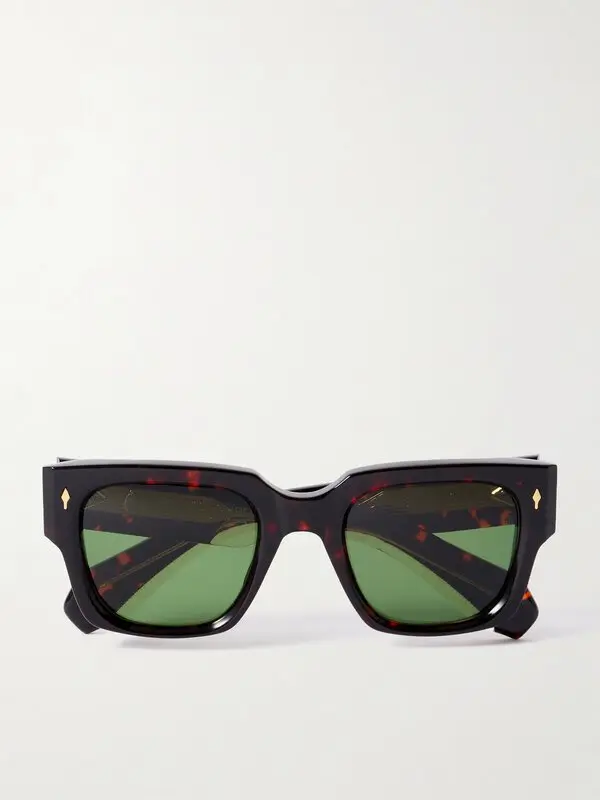 JACQUES MARIE MAGE Enzo Square-frame Sunglasses - Tortoiseshell