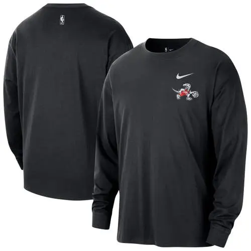 Nike Toronto Raptors 2025/26 City Edition Remix Essential Logo Long Sleeve T-shirt - Black
