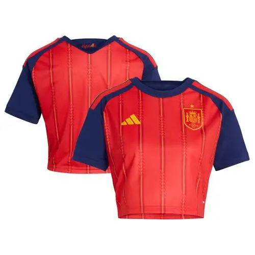 Adidas Spain National Team Fifa X World Cup 2026 Home Cropped Replica Jersey - Red