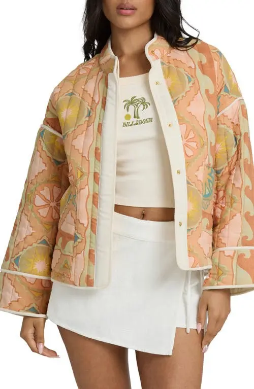 BILLABONG Abstract Oversized Quilted Jacket