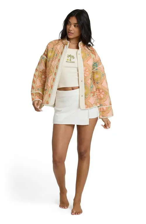 BILLABONG Abstract Oversized Quilted Jacket