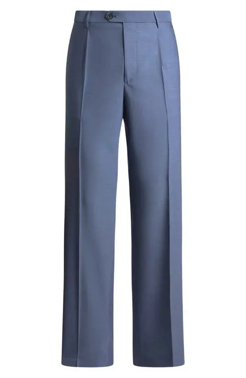 Etro Roma Single-pleat Wool Pants - Indaco