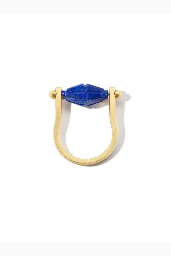 ETIQ Khol Lapis Ring - Gold