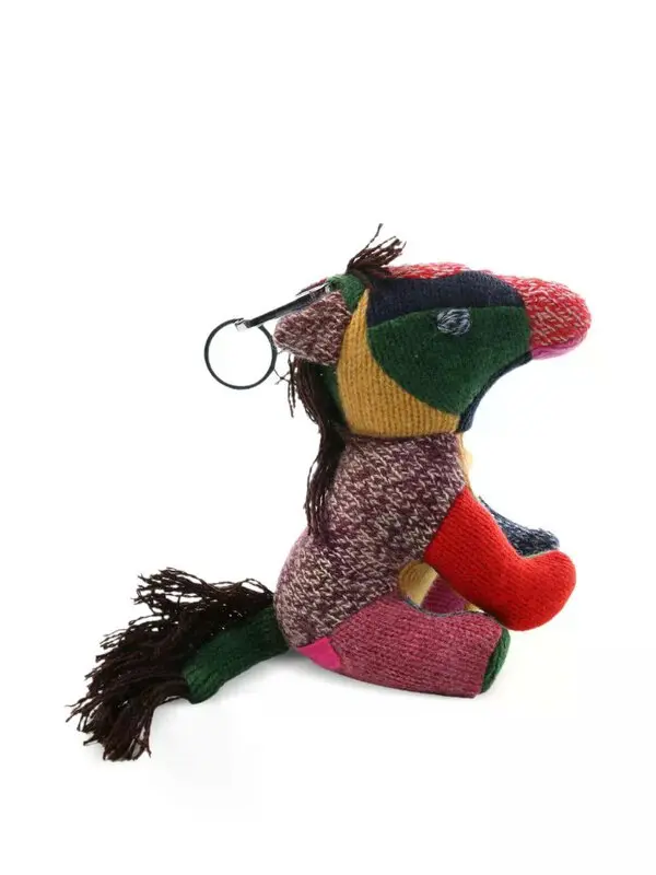 THE ELDER STATESMAN Patchwork Horse Keyring