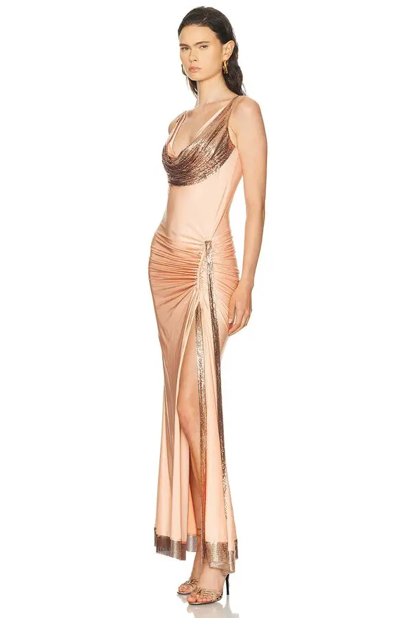 Rabanne Side Slit Gown