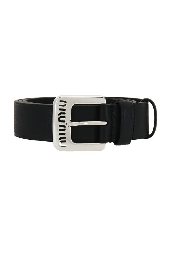 Miu Miu City Calf Belt - Nero