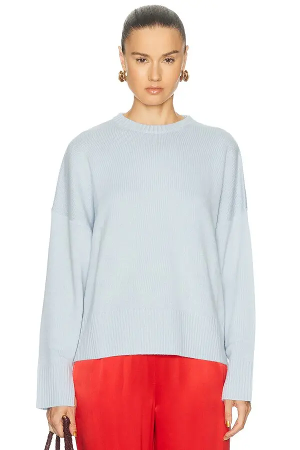 Loulou De Saison Anton Long Sleeve Crewneck Sweater