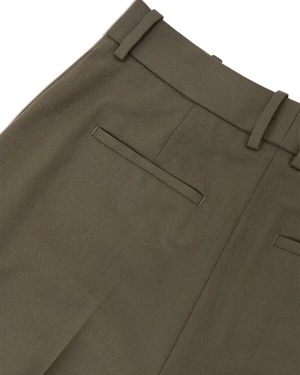 REISS Petite Solene Wide Leg Pants - Green