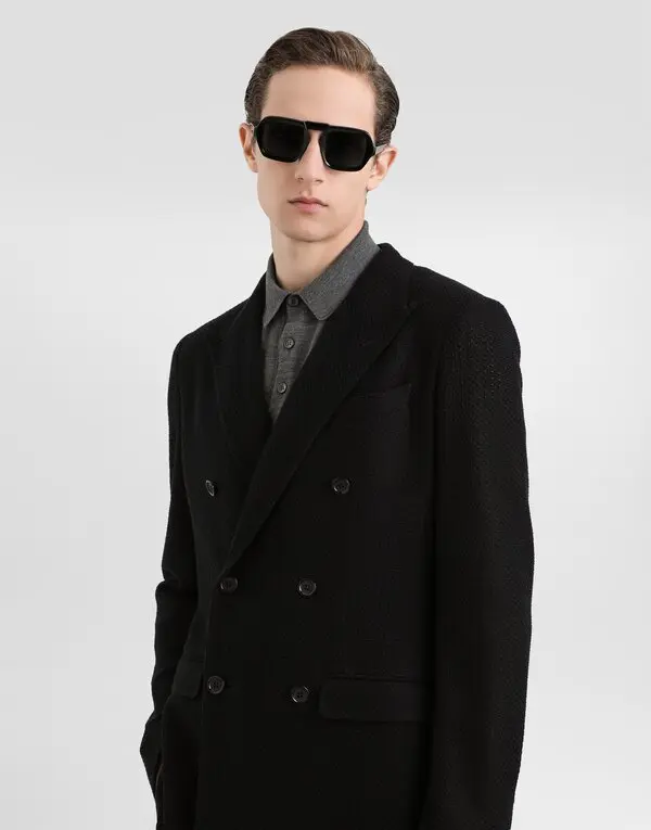 Dolce & Gabbana Double-breasted Taormina Jersey Jacket