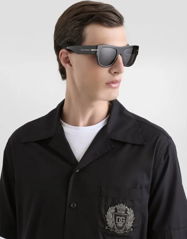 Dolce & Gabbana Hawaii Cotton Shirt - Black