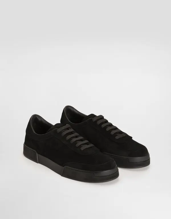 Dolce & Gabbana Portofino Light Florio Yacht Calfskin Sneakers - Black