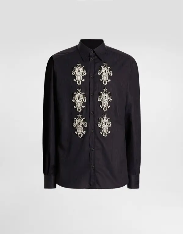 Dolce & Gabbana Striped Cotton Martini Shirt - Multicolor