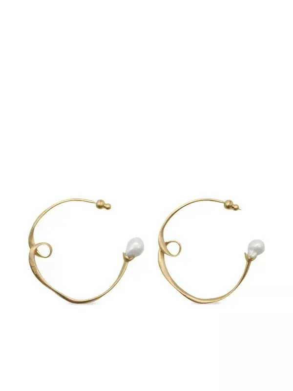 Cult Gaia Rena Spiral Hoop Earrings - Gold