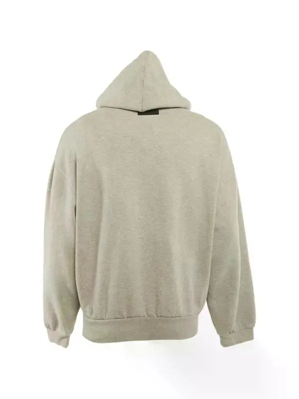 Fear Of God Logo-patch Hoodie - Grey