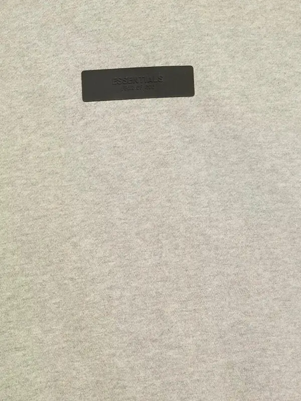 Fear Of God Logo-patch Hoodie - Grey
