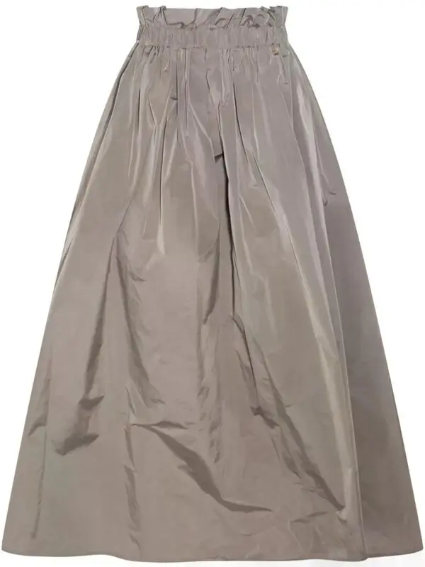 Herno Taffeta A-line Skirt - Neutrals
