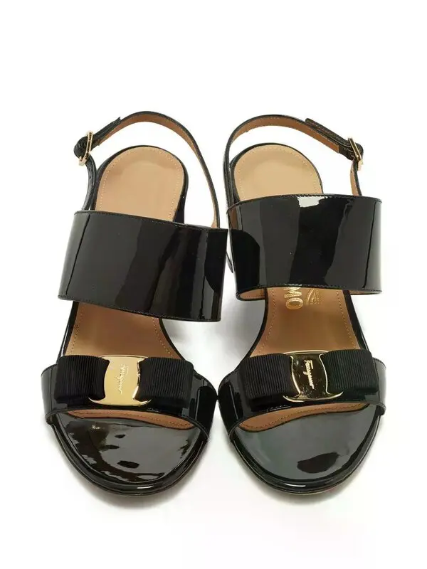 FERRAGAMO Bow-detail Leather Sandals