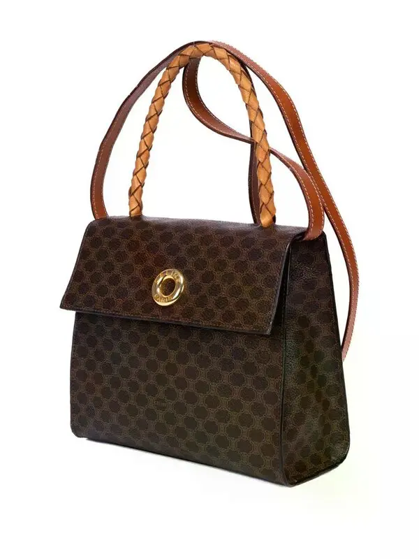 Celine Kelly 2way Braided-handle Flap Bag