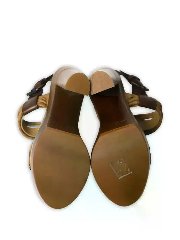 LANVIN Wooden Accent Platform Heels