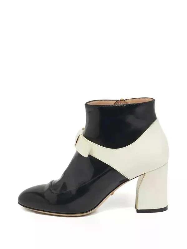 Gucci Bow-detail Leather Boots