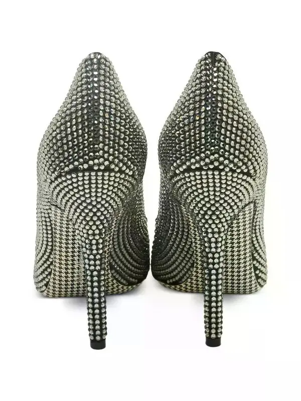 FERRAGAMO Crystal-embellished Pumps - Silver