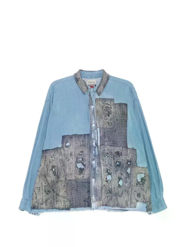 KAFENEO BY TBF Patch-worked Shirt