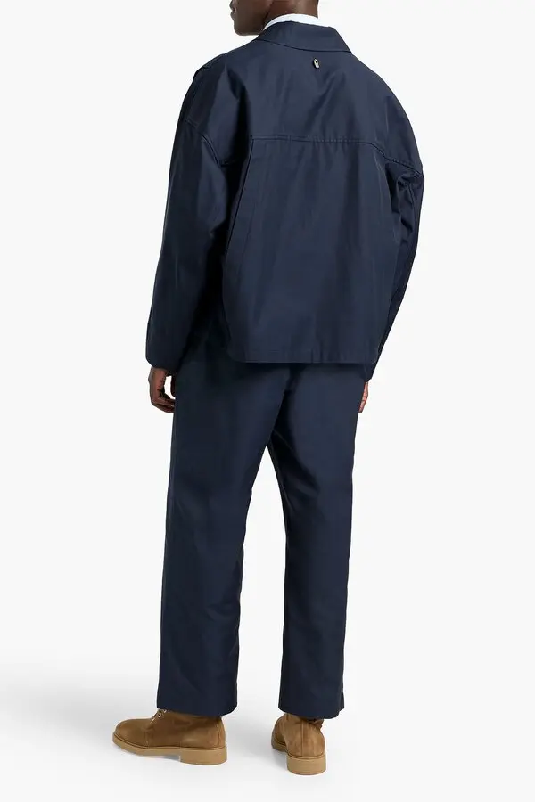 LE17SEPTEMBRE Cotton-blend Twill Jacket - Navy