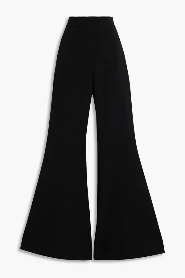 Gabriela Hearst Wool-crepe Flared Trousers