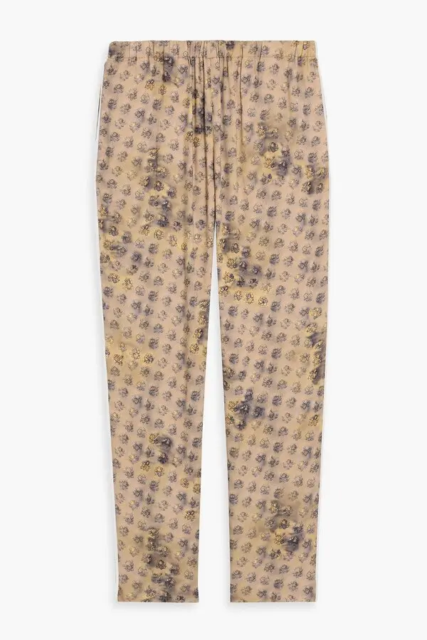 Acne Studios Tapered Floral-print Twill Drawstring Pants