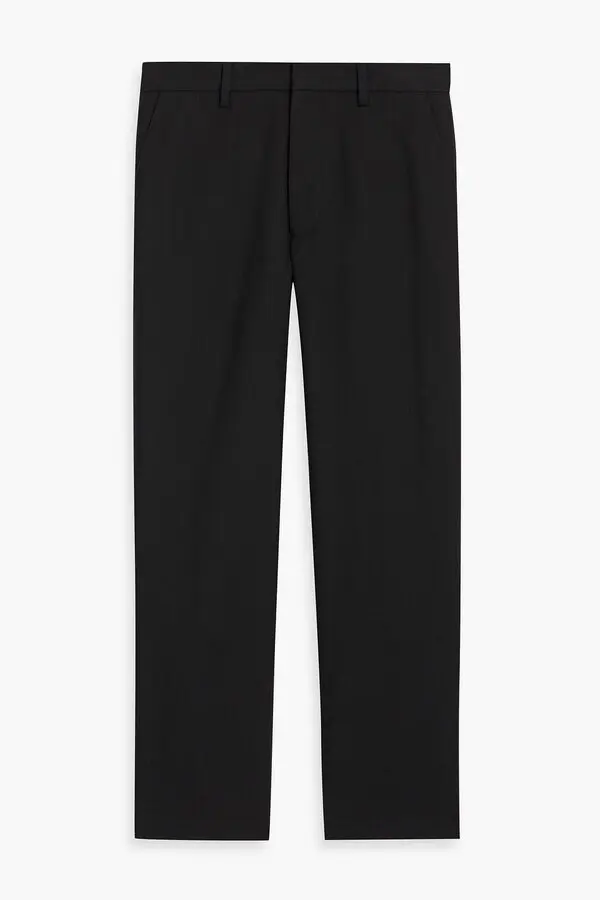 Acne Studios Tapered Cotton-blend Gabardine Trousers - Black