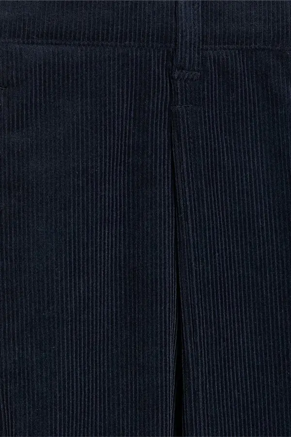 LE17SEPTEMBRE Tapered Cotton-corduroy Pants - Navy