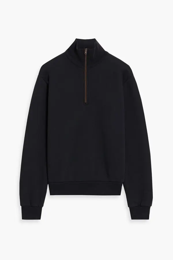 Acne Studios Cotton-blend Fleece Half-zip Hoodie