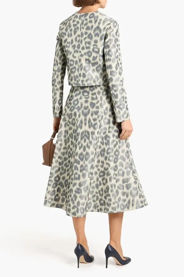Altuzarra Bernadette Leopard-print Taffeta Jacket
