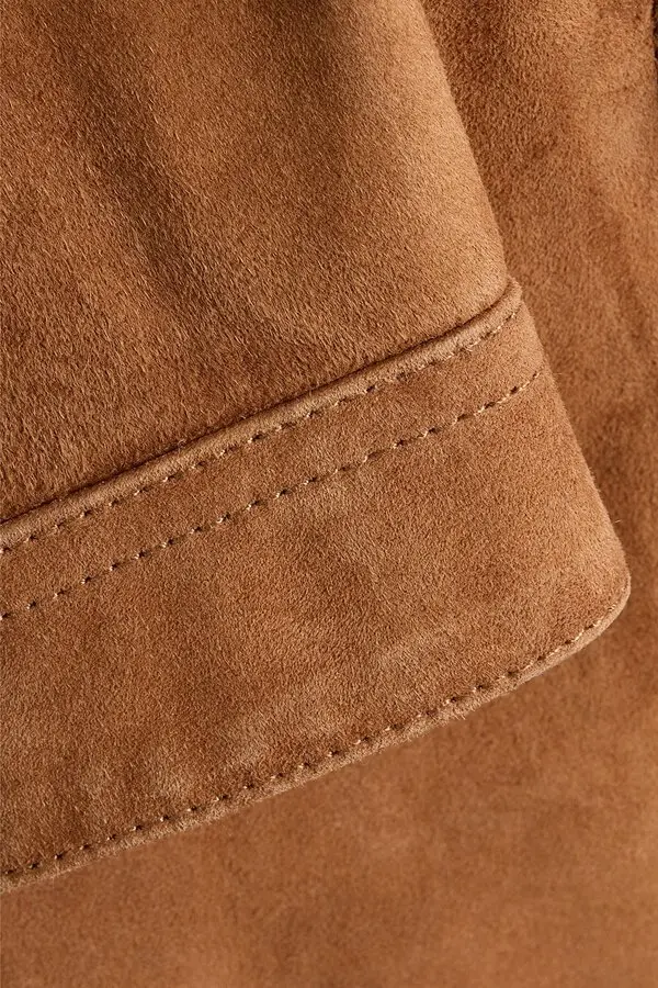 SLOWEAR Montedoro Suede Jacket - Tan