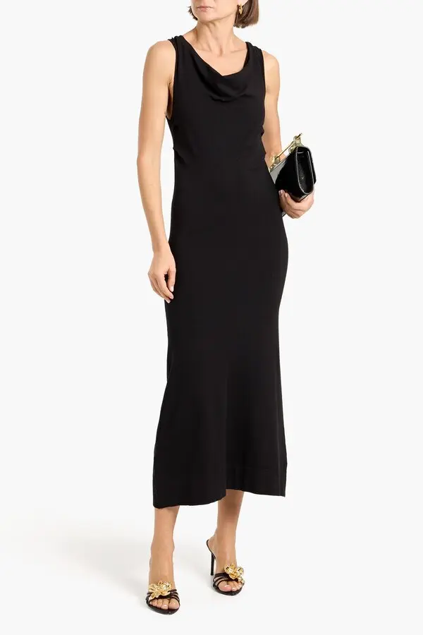 Altuzarra Draped Stretch-knit Midi Dress