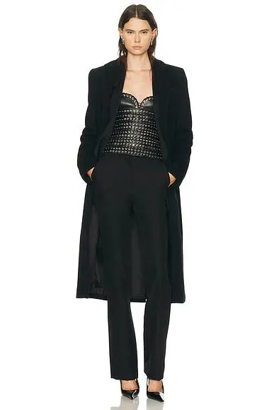 LUDOVIC DE SAINT SERNIN Lee Leather Top
