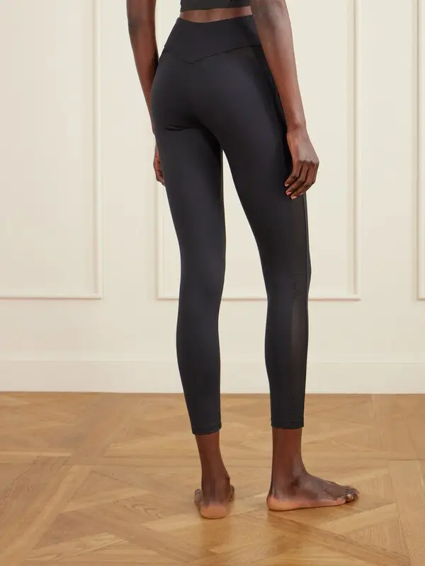 ERES Comaneci Mesh-trimmed Stretch-jersey Leggings