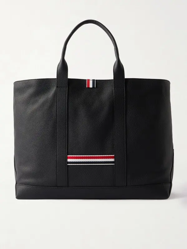 Thom Browne Tool Medium Leather Tote Bag - Black