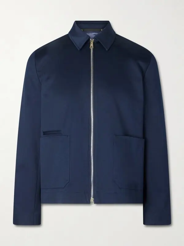 Paul Smith Cotton-blend Twill Jacket - Blue