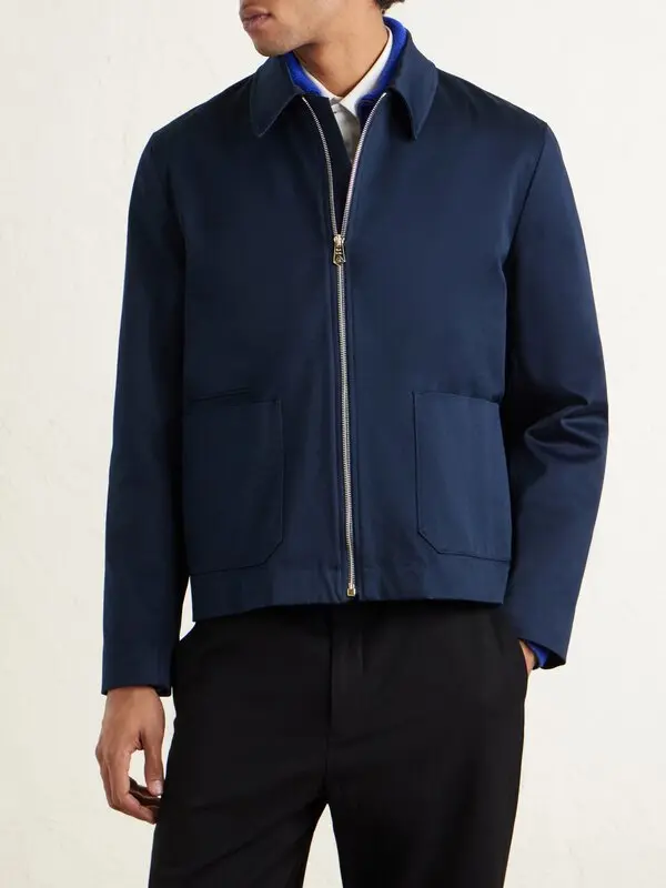 Paul Smith Cotton-blend Twill Jacket - Blue