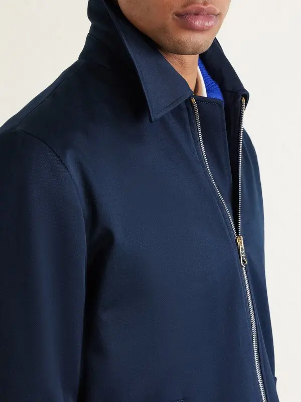 Paul Smith Cotton-blend Twill Jacket - Blue