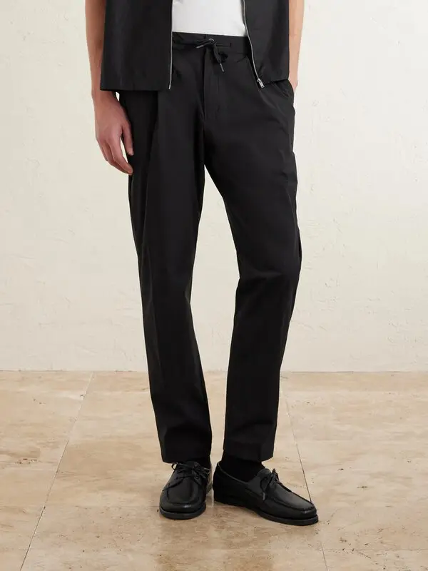 Herno Tapered Shell Trousers - Black