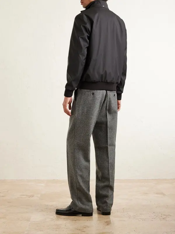Herno Storm System® Wool Bomber Jacket - Brown