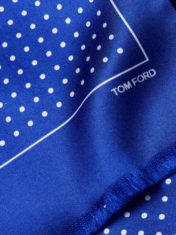 TOM FORD Polka-dot Silk-satin Scarf