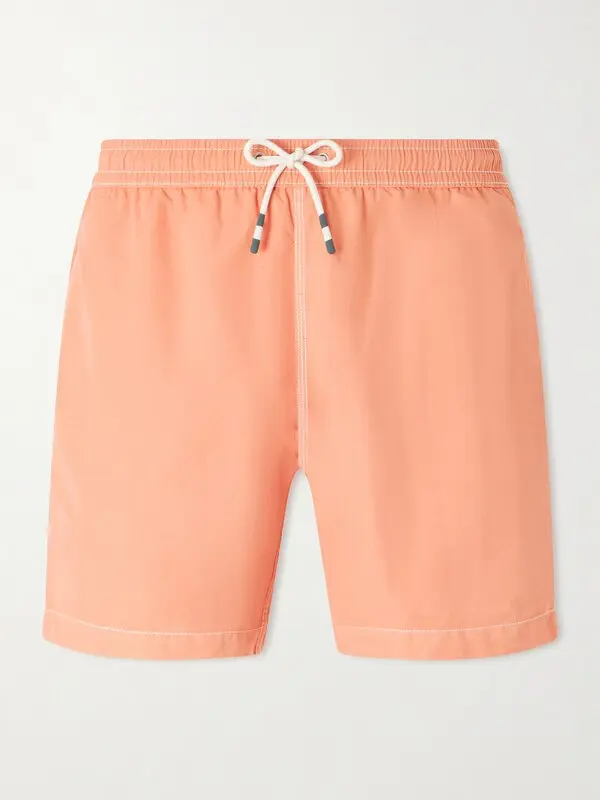 Hartford Slim-fit Mid-length Swim Shorts - Pink