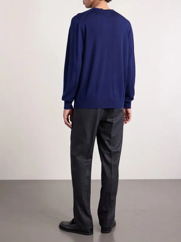 Sease Lasca Wish® Virgin Wool T-shirt - Blue