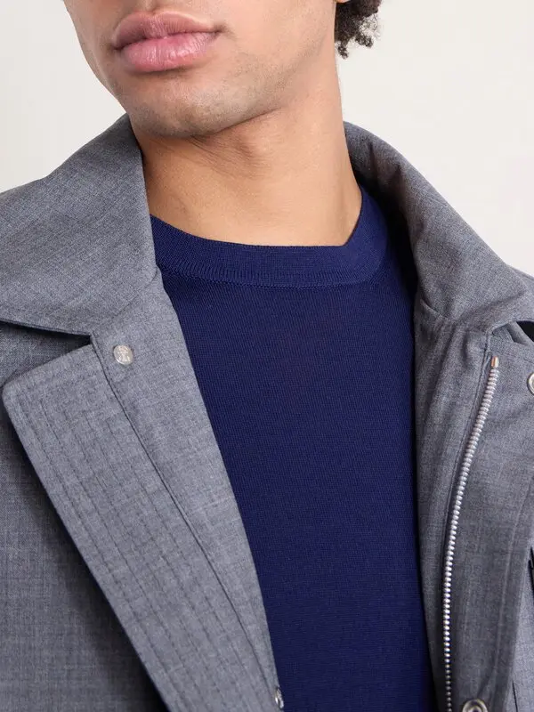 Sease Lasca Wish® Virgin Wool T-shirt - Blue