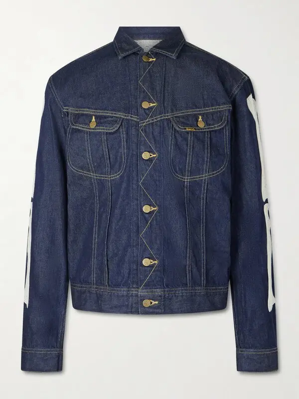 Kapital Embroidered Denim Trucker Jacket