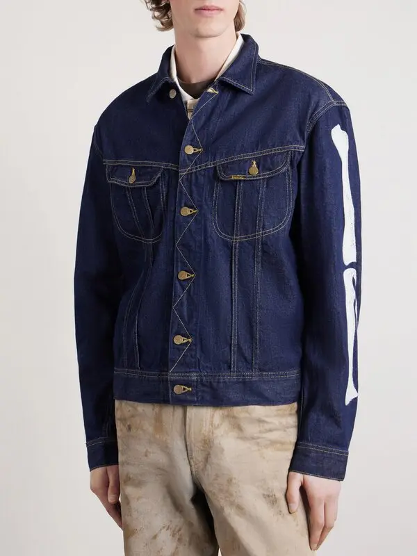 Kapital Embroidered Denim Trucker Jacket