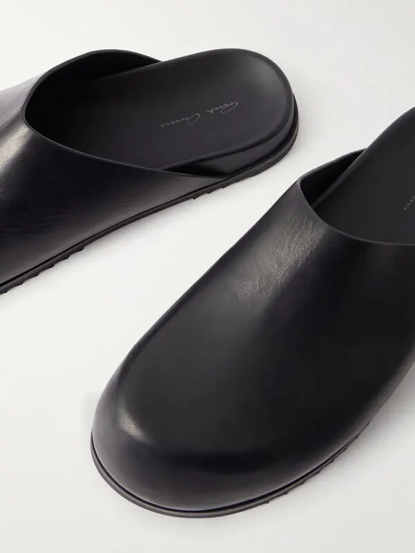 Rick Owens Granola Leather Mules